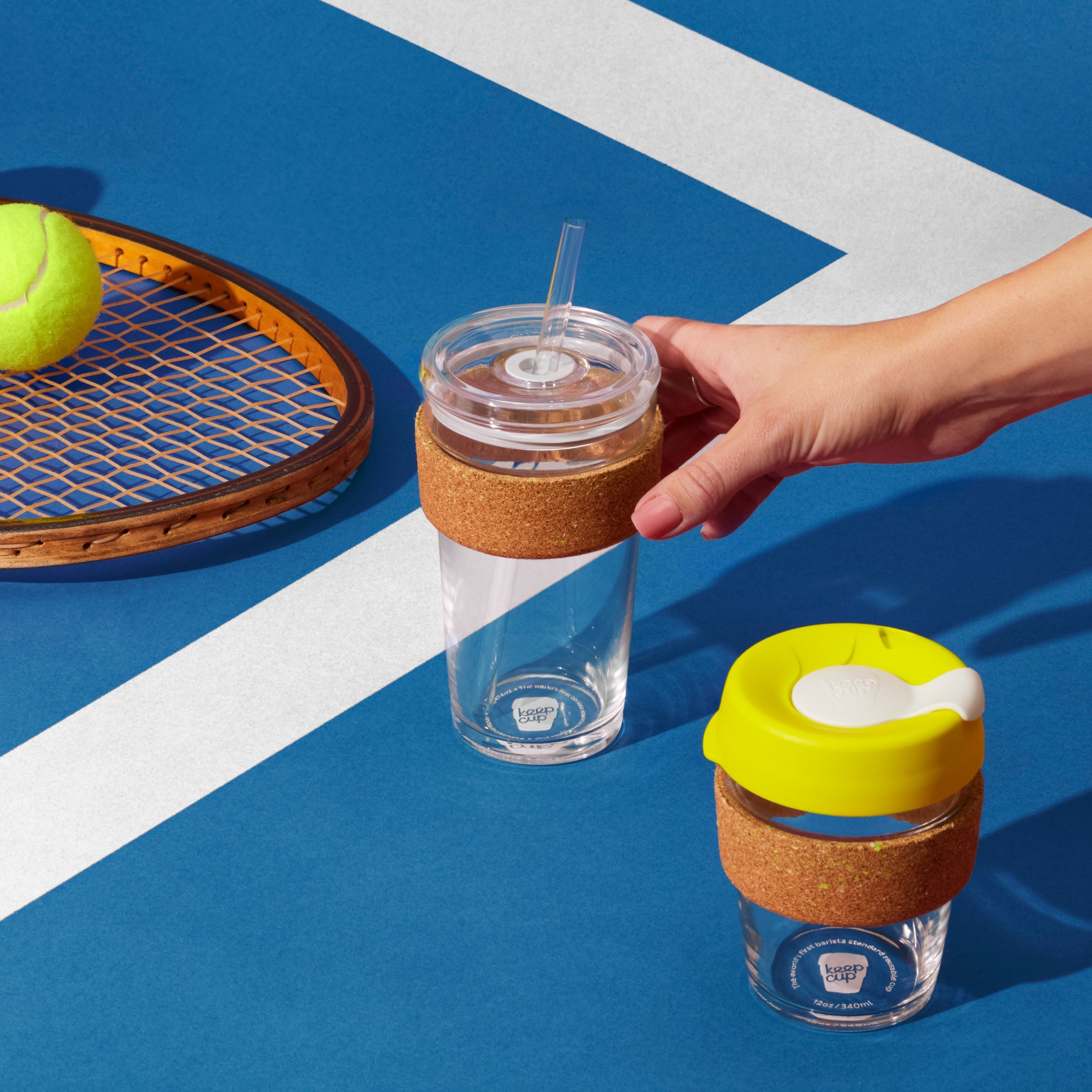 KeepCup Ace Range - Crafted from cork and recycled tennis balls